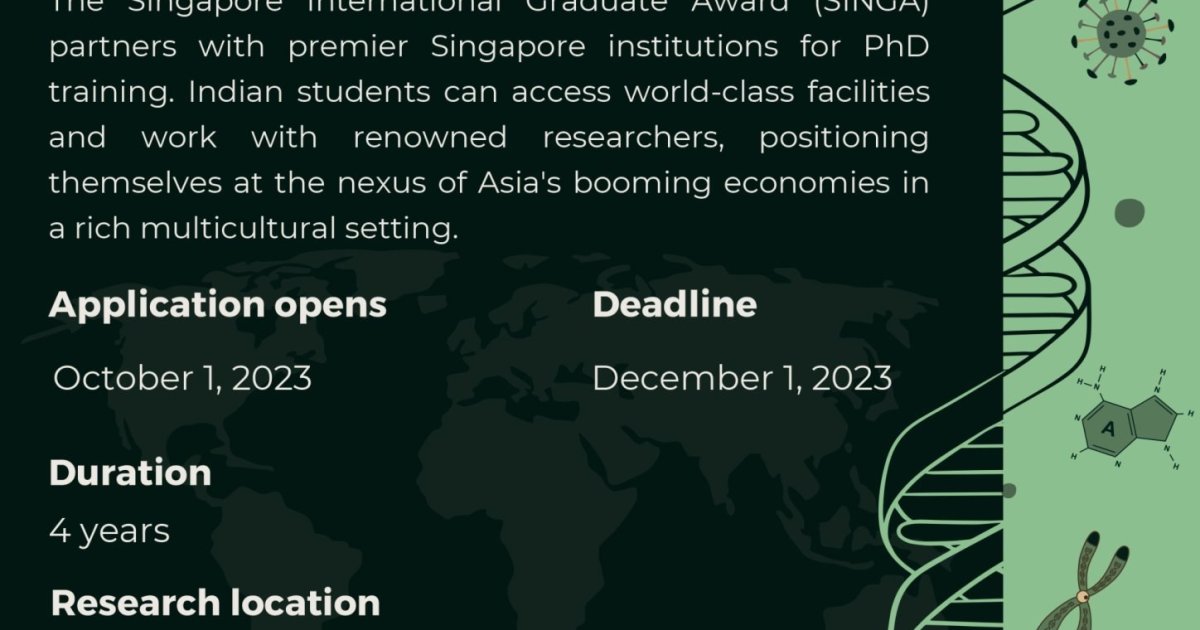Singapore International Graduate Award - IndiaBioscience